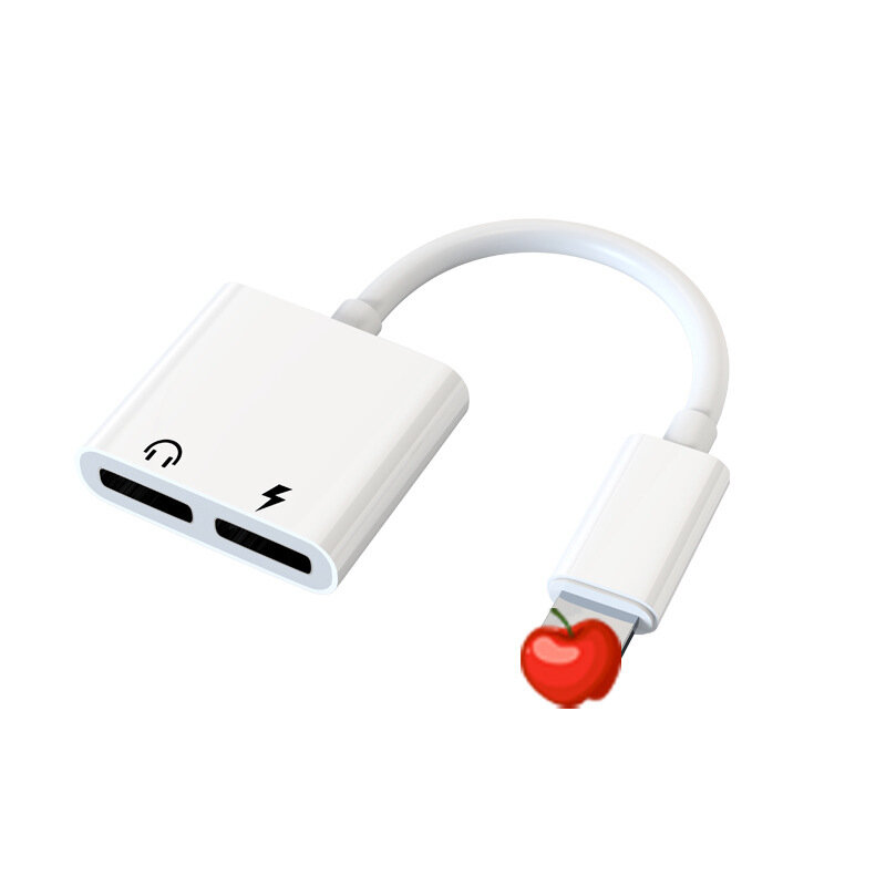 Подходящие кабели для наушников для мобильных телефонов Apple, конвертер 2-в-1 для зарядки iPhone адаптер аудио кабель