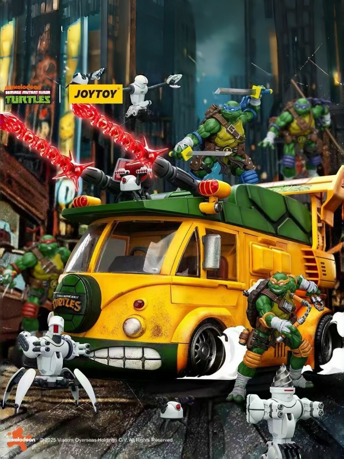 Игрушечный фургон "Черепаший фургон" JOYTOY, для Warhammer, ПВХ, статичная, желтый