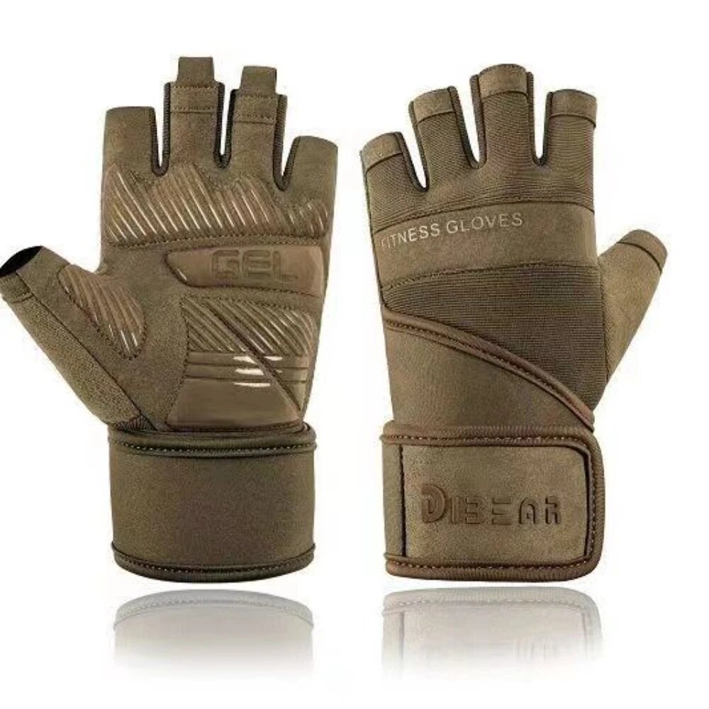 Перчатки для тяжелой атлетики Black Diamond Коричневый, 1 pair army green A, XL(22-24cm)
