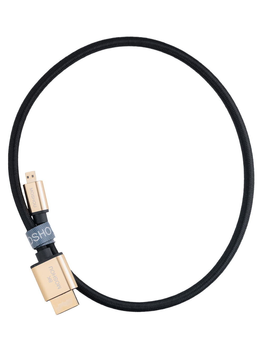 Кабель Moshou Micro HDMI - HDMI (A-D) 2.1 8K, длина 0,5м