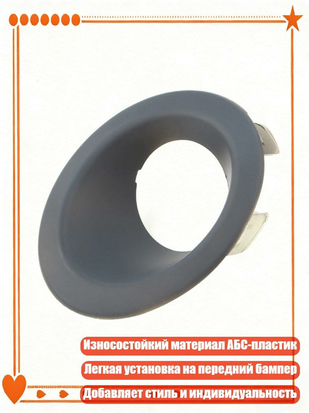 Облицовка противотуманной фары левая/правая, слева