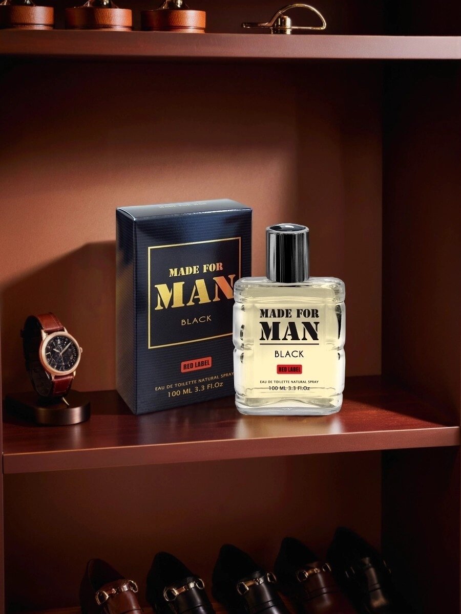 Delta parfum (Red Label). Туалетная вода мужская Made For Man Black, 100мл.