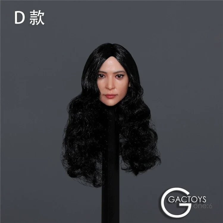 GC019 масштаб 1/6, американская крутая голова холодного лица, лепка, головы с яркими выражениями, резьба для 12-дюймовой фигурки женщины-солдата, кукла Ph Черный, GC039D