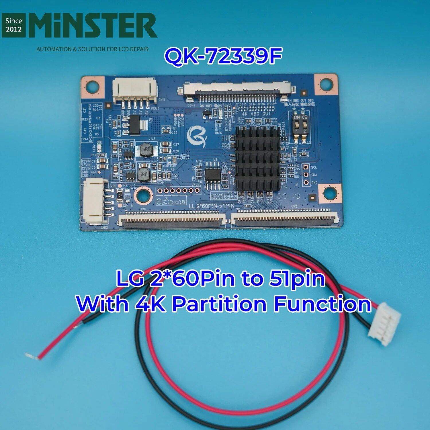 Адаптер QK-72339F LG 2x60pin - 51pin 4K