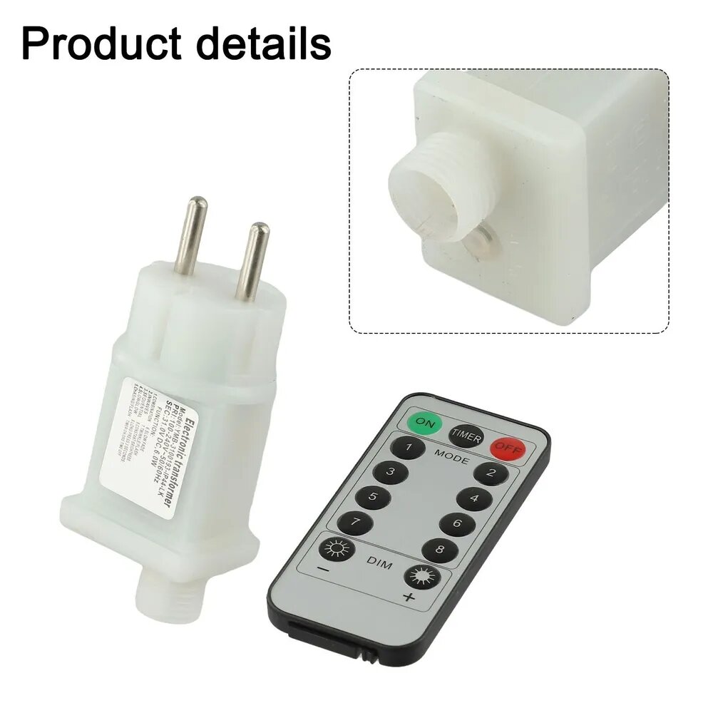 OZ-UVBZ-6 Вт 31 В светодиодный блок питания IP44Трансформаторный драйвер-адаптер с пультом дистанционного управления Белый