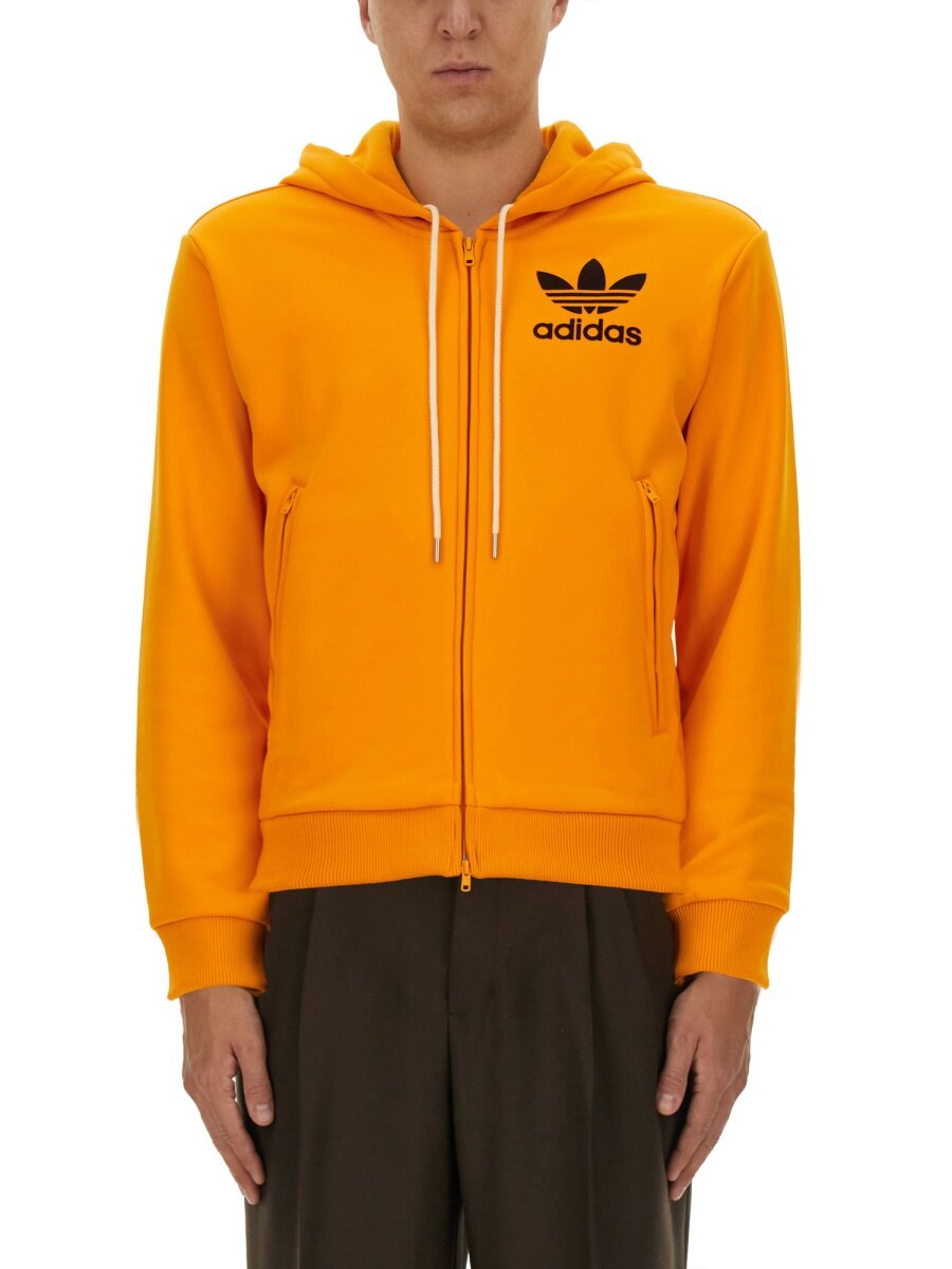 Худи adidas, размер XS, , оранжевый