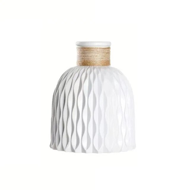 Пластиковые вазы, вазы из искусственной керамики, подходят для украшения дома, составления цветочных композиций, декора интерьера, украшения стола и рабочего стола.