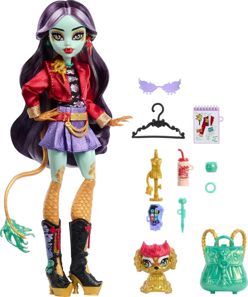 Кукла Монстр Хай Джинафаер Лонг - Monster High Jinafire Long (2024) HYV58