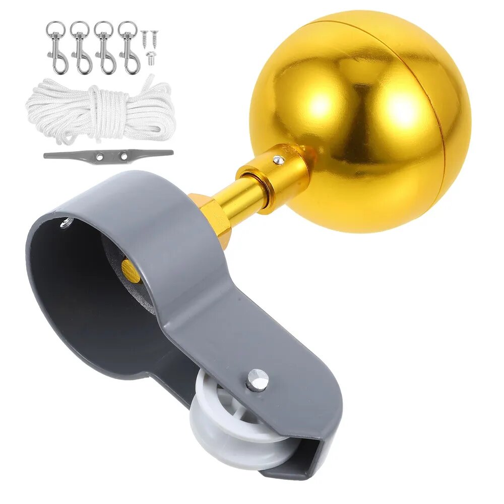 Декоративные аксессуары для флагштока с роликом, удобное крепление, 18.00x11.30x6.50CM, для всех видов флагов