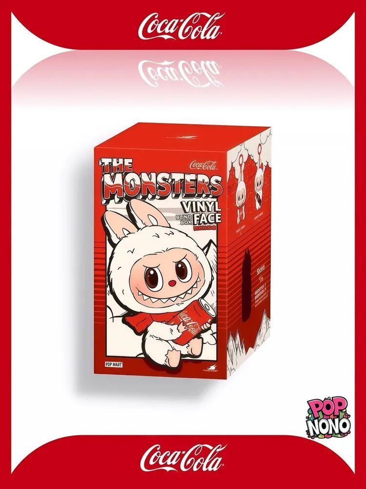 100% Original оригинал лабубу POP MART labubu Coca Cola Series(BlindBox) Мягкая виниловая подвеска из плюша