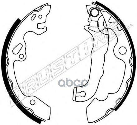 К-т бараб. тормоз. колодок FORD Фокус 1.4-1.8Di, TDi & 16V 98- 203x38 Trusting арт. 040146