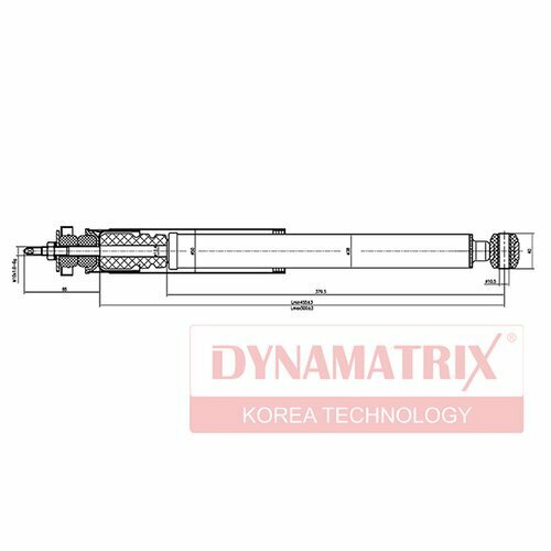 Амортизатор подвески передний Dynamatrix-Korea DSA553197 для Mercedes E-CLASS S210, W210