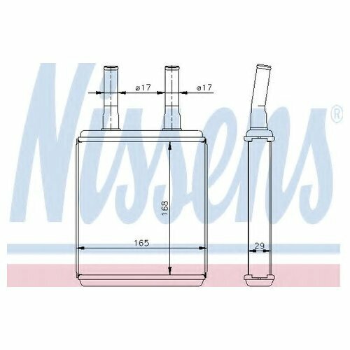 Радиатор печки Nissens 77604