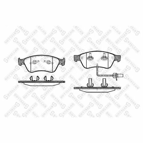 Колодки дисковые передние, 1067002SX STELLOX 1067002-SX