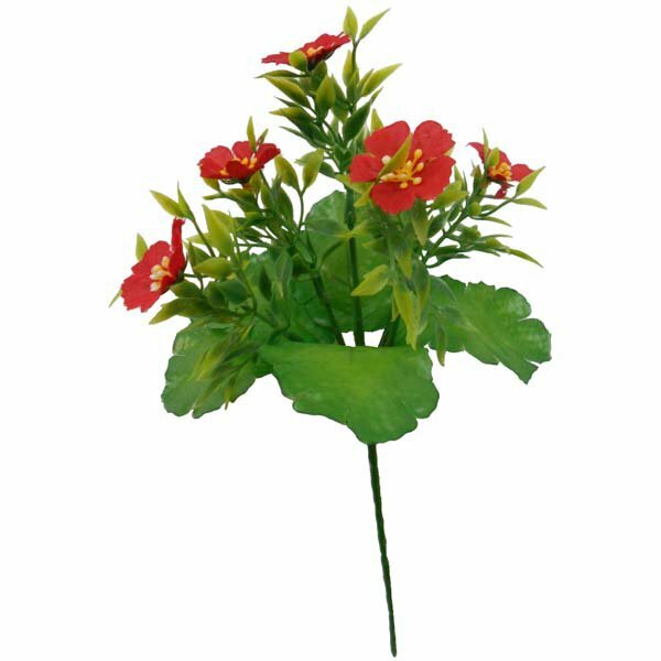 Букет "Фиалка Прага" / 5 веток, h 24 см. искусственный, цвет розовый