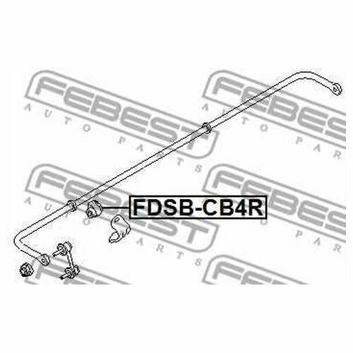 Втулка стабилизатора Febest FDSB-CB4R для Ford Focus (2004-2013), Ford Kuga (2012-н. в.), Ford Mondeo (2007-2015)
