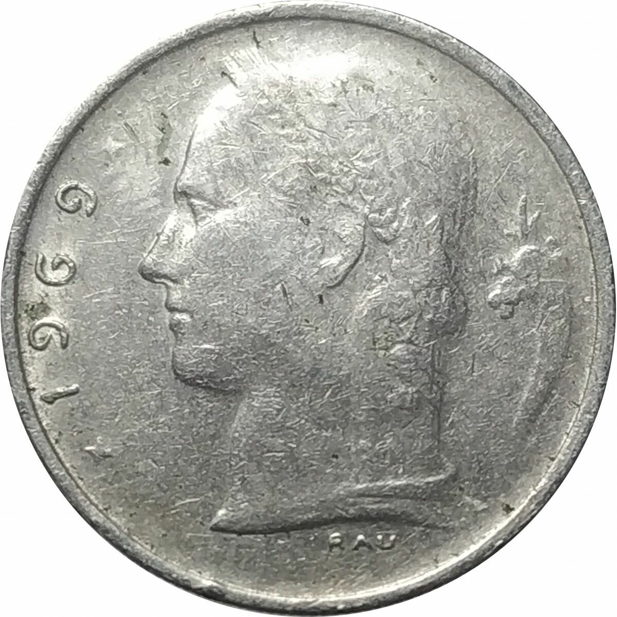 1 франк 1969 Бельгия из оборота
