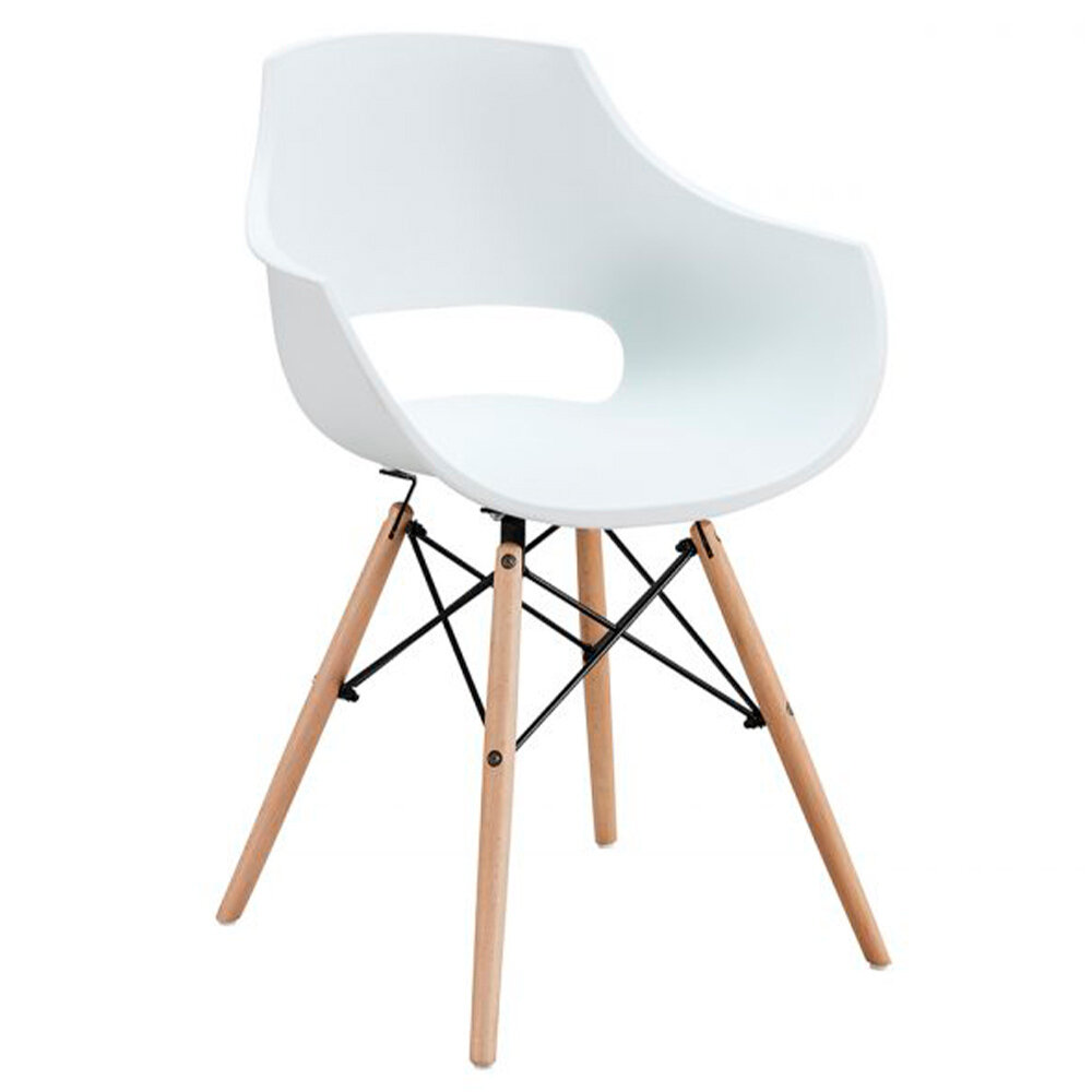 Стул ESF PC-07 Белый Размеры: Высота 800мм Глубина 600мм Ширина 570мм