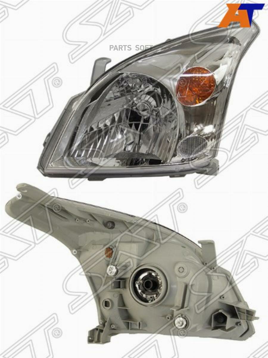 Фара Toyota Land Cruiser Prado (J120) 02-09 (Слева/ Галоген/ С электрокорректором) Sat арт. ST-212-11D7L