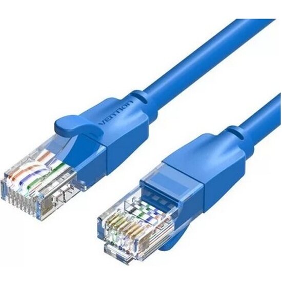 Патч-корд Vention прямой UTP cat.6, RJ45 синий, 1,5м. (IBELG)