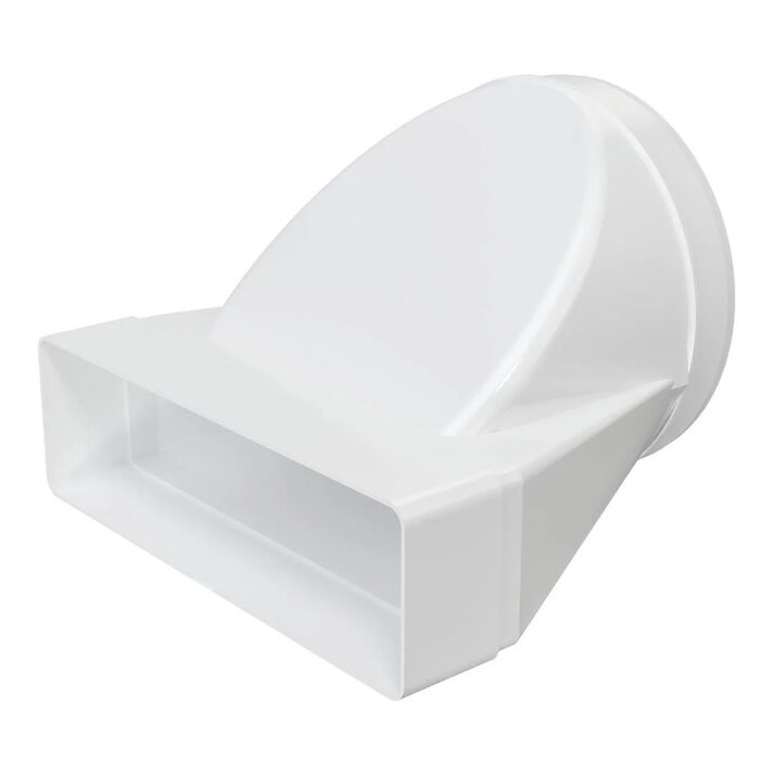 Переходник ERA 620СП16КП для соединения плоских воздуховодов с круглыми 60х204 на 160 мм