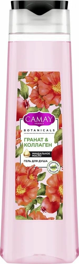 Camay Botanicals гель для душа Цветы граната, 400 мл