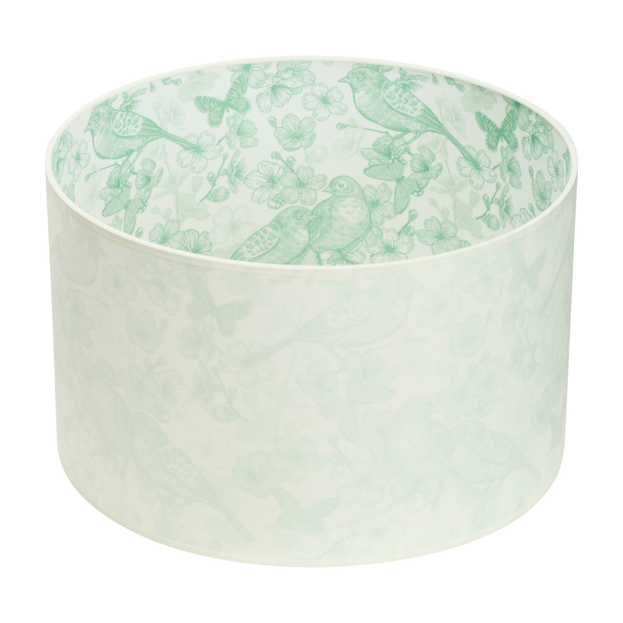 Абажур для торшера 40 см с рисунком «Канарейки» RAZSVET RZ-4040-1-R31