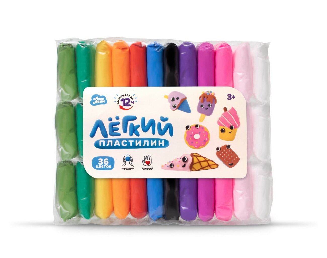 Пластилин легкий Лепи Легко 36 цветов C185Y