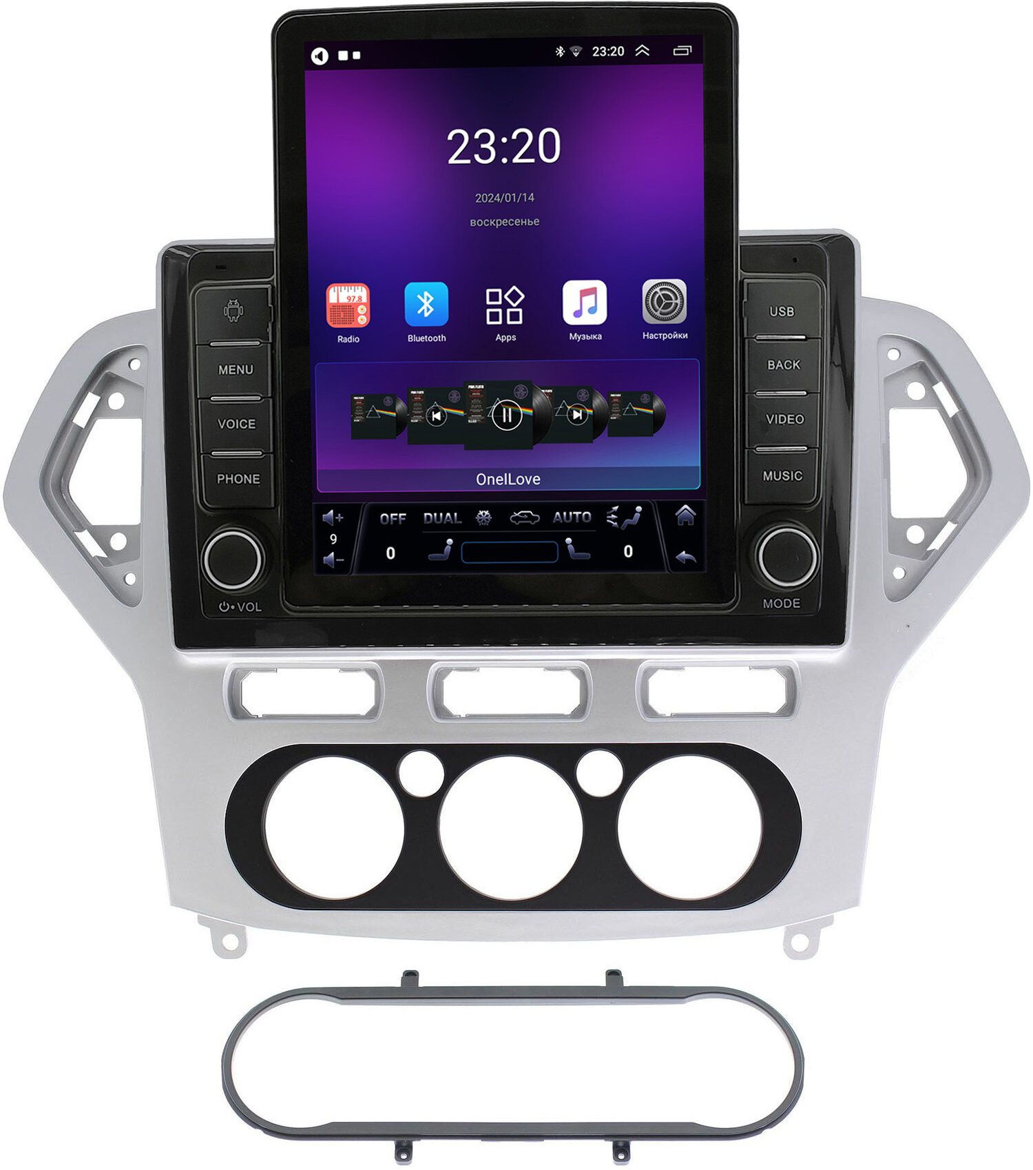 Штатная магнитола Ford Mondeo 4 2006-2010 Canbox GTR095-1017 на Android 10 (QLed, 4/64, DSP, CarPlay)