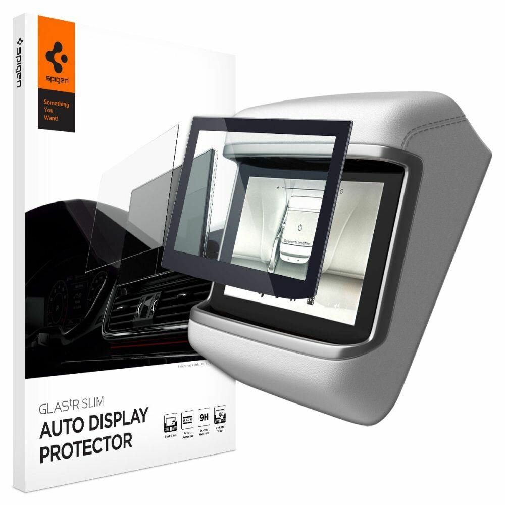 Защитное стекло Spigen на Tesla Model S / X (2022/2021) (AGL04367) EZ FIT GLAS.tR Anti-Glare Rear / Спиген Стекло для Тесла Модел Олеофобное, Черный, 1 шт