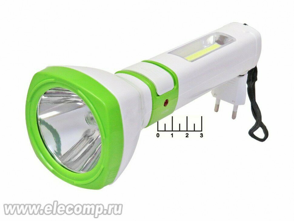 Фонарь 1+1 светодиод COB аккумуляторный 5+3W Космос Kocac7035W