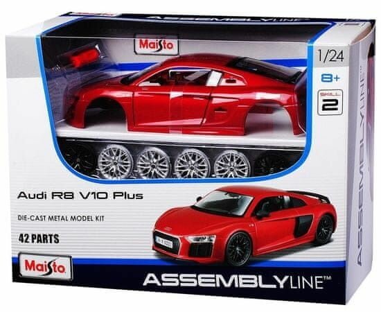 Сборная модель Maisto Audi R8 V10 Plus 39510 1:24