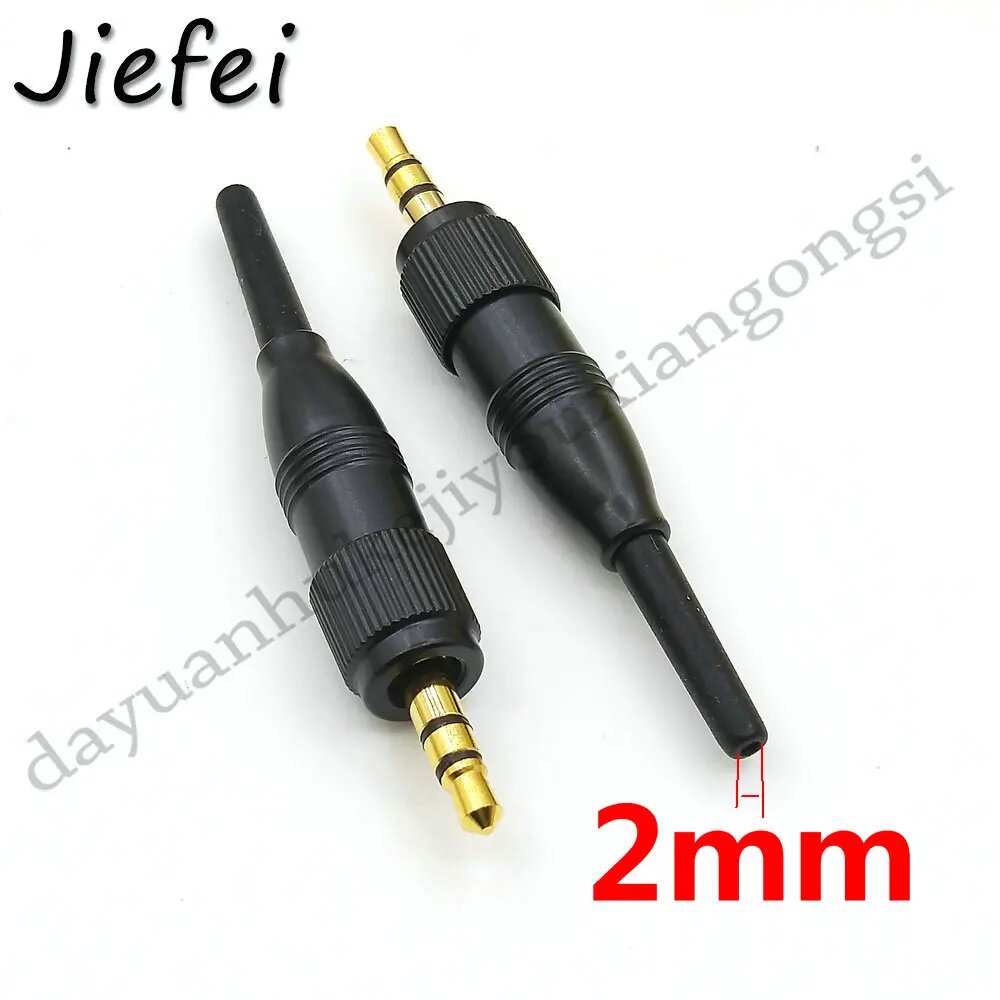 Черный 3,5 мм аудио разъем для микрофона Sennheiser SonyD11/V1/P03 20Pcs, 2mm