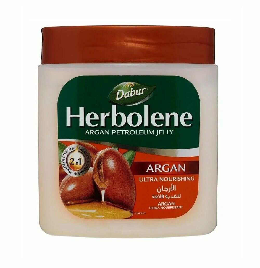 Dabur Herbolene ARGAN ULTRA NOURISHING / Вазелин для кожи с маслом аргана Ультра питание, 225 мл