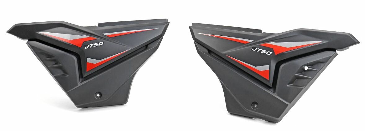 Облицовка боковая (крышка бардачка) Alpha FX Max черная матовая (пара)