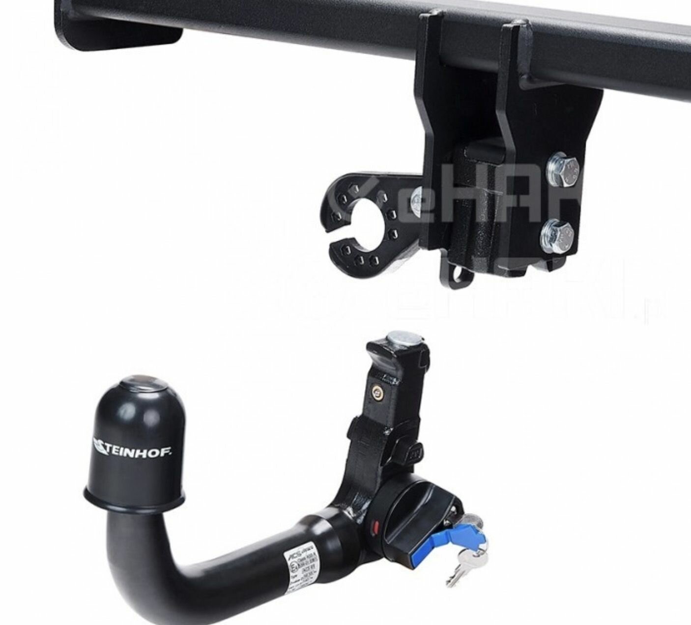 Фаркоп на Mercedes GLK-Class X204 2008-2015 (паспорт и сертификат в комплекте)(без электрики) Steinhof. M-137