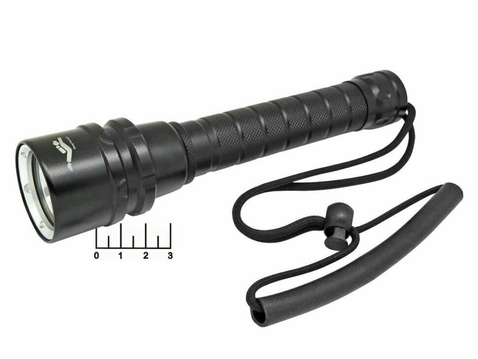 Фонарь 2*18650 1 светодиод аккумуляторный H-408-T6
