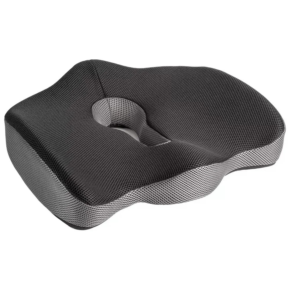 Анатомическая ортопедическая подушка AMBESONNE под копчик, для офисного кресла memory foam, высота 12 см, 45x40 см vsc004_f0002_45x40 для ежедневного применения