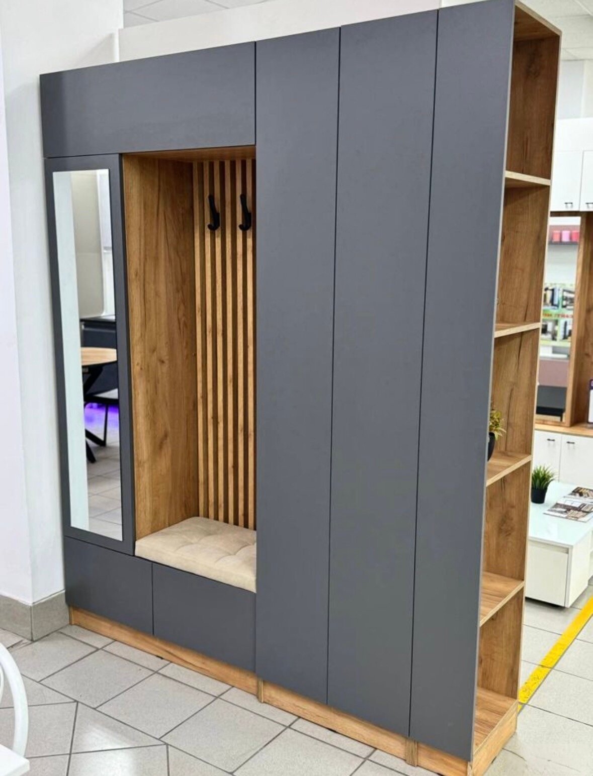 "Прихожая Руэлла", 1.8 м, графит