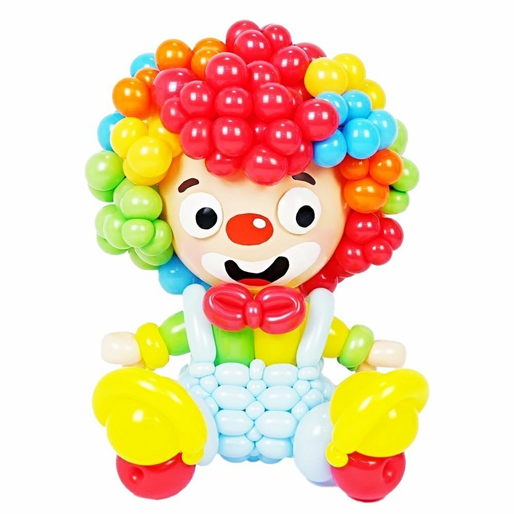 Фигура из шаров "Клоун с бантиком"