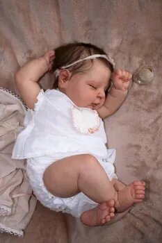 Кукла Реборн Силиконовая Девочка 50cm из мягкой ткани/Реалистичная кукла