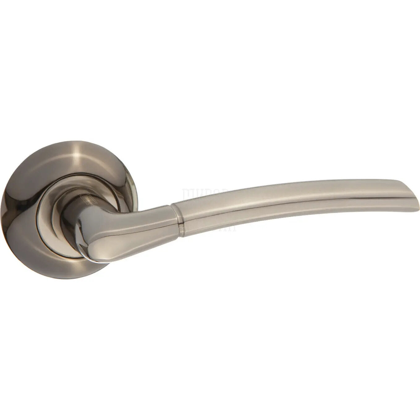 Дверные ручки Puerto (Пуэрто) INAL 515-08 на круглой розетке черный никель + никель