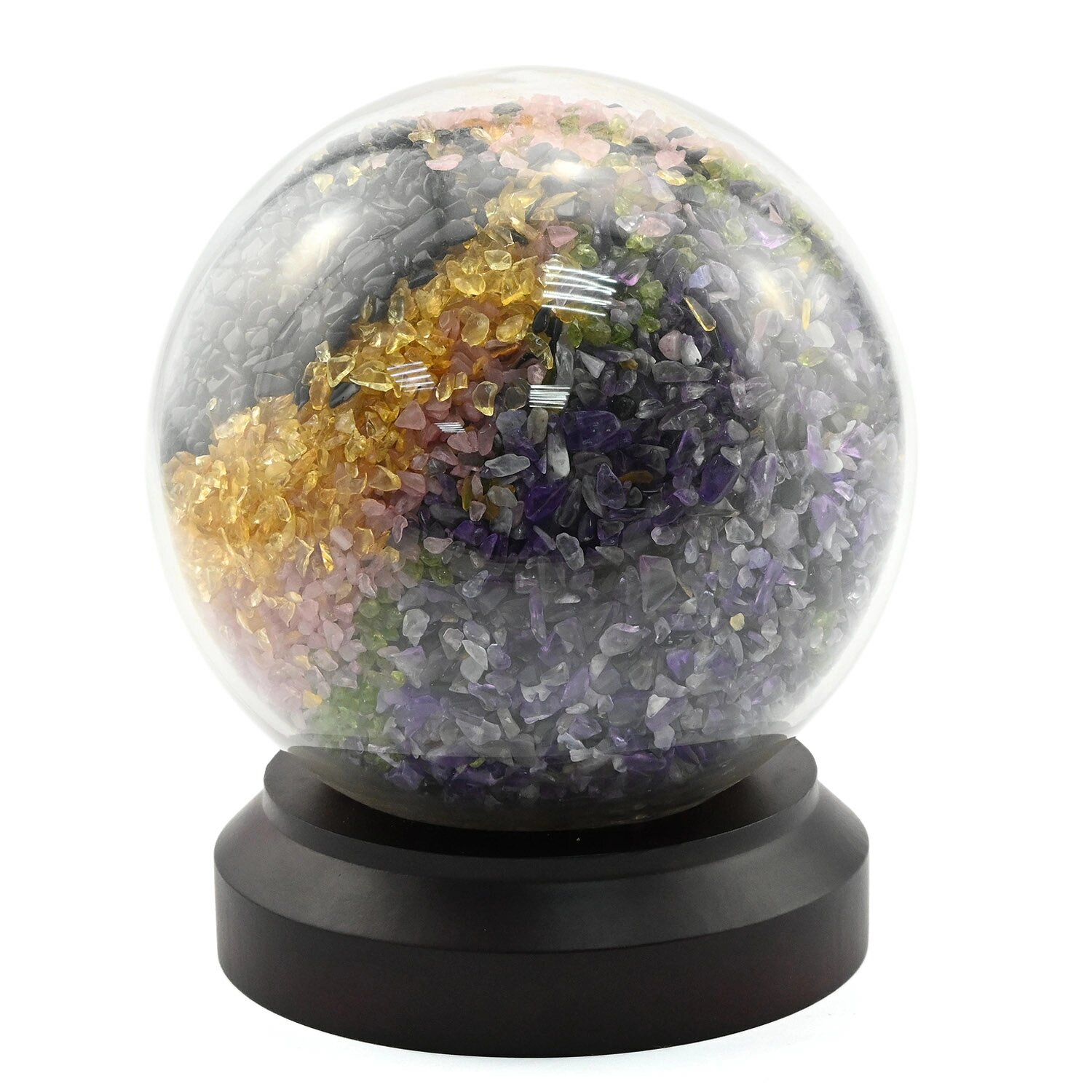 Шар с галтовкой на подставке 155*155*175мм, 3500гр .