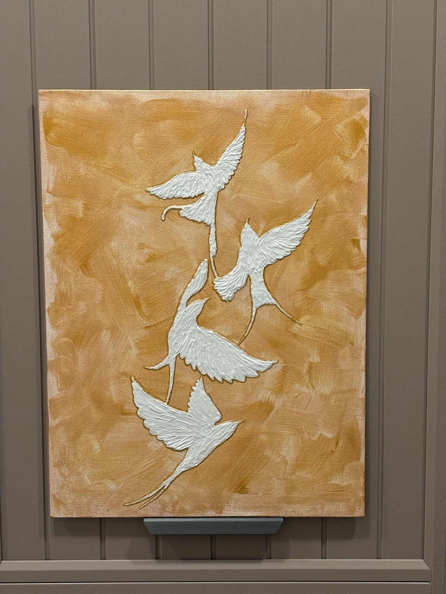 Картина "Взлет Желаний" Фаданова М, акриловая живопись, 30х40 см