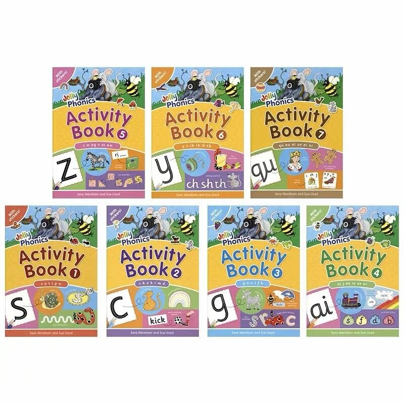 Jolly Phonics Activity Books: Set 1-7 (комплект из 7 книг) D+F