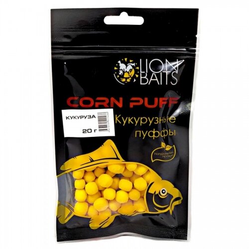 Кукурузные пуффи Corn puff LION BAITS Кукуруза 20гр