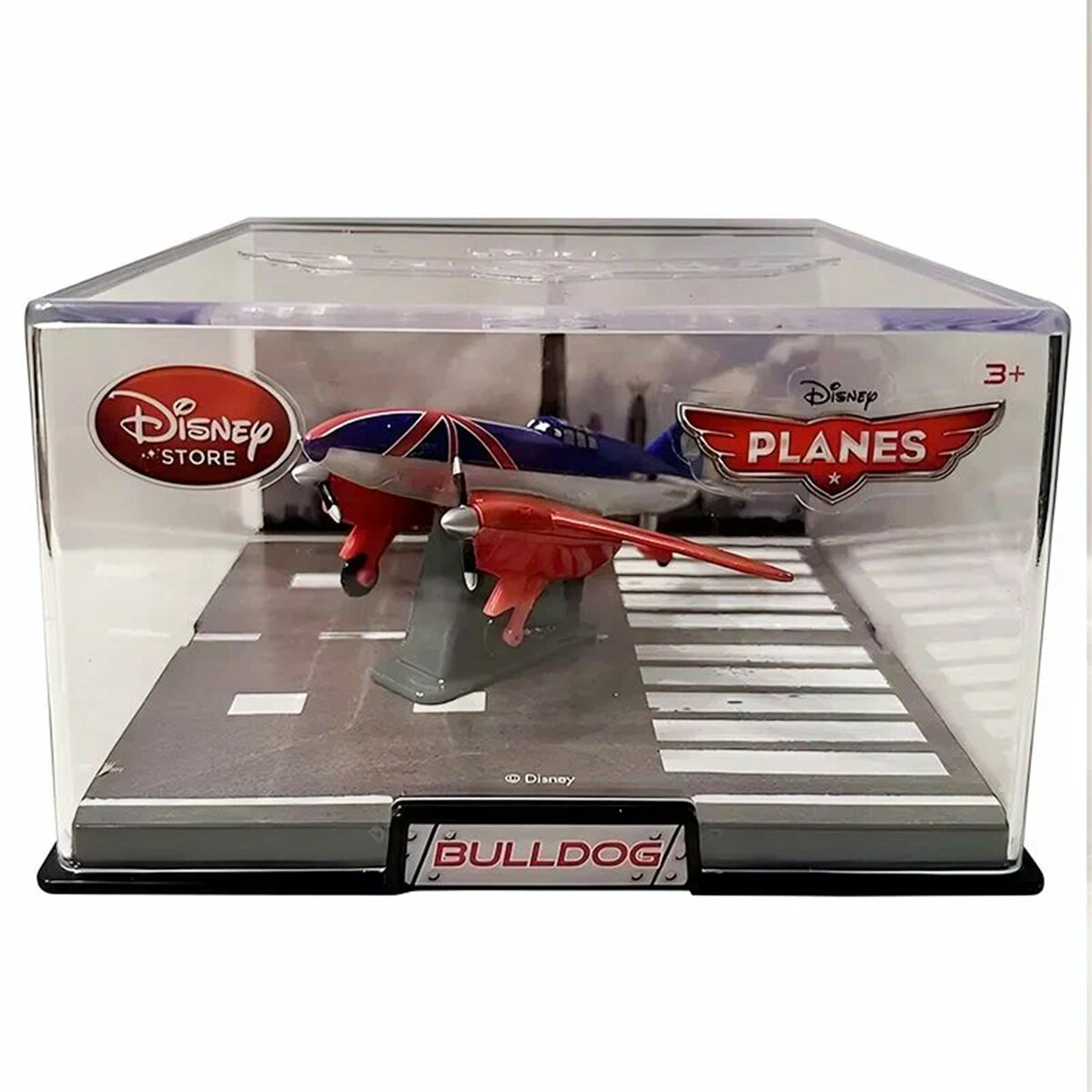 Disney Store Planes BullDog Toy Set / Детский Классический Анимационный Игрушечный Самолетик С Моделью Самолета