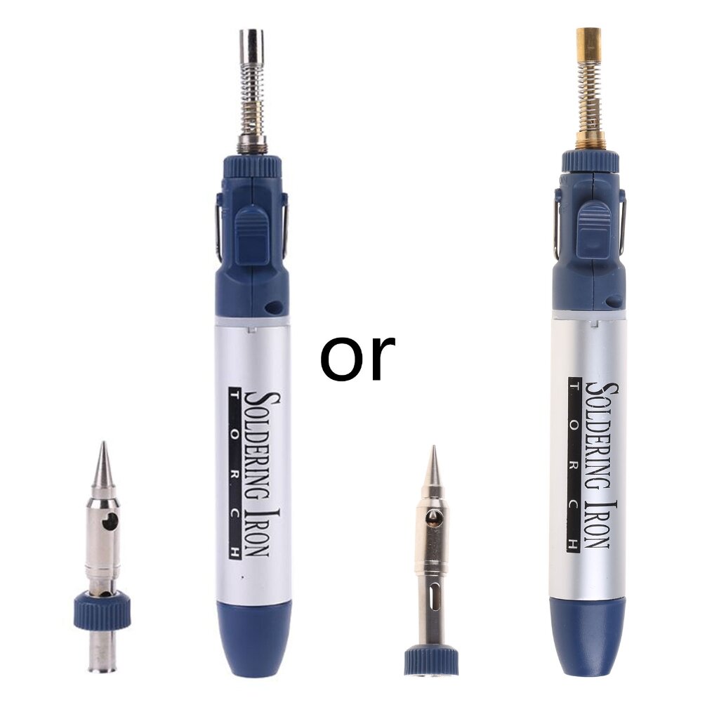 Аккумуляторная бутановая горелка 3в1 Газовая паяльная ручка Железный пистолет Сварочные Компактные Железные инструменты