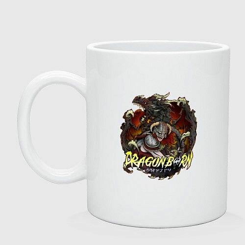 TES SKYRIM DOVAHKIN FUS RO DAH Керамическая кружка