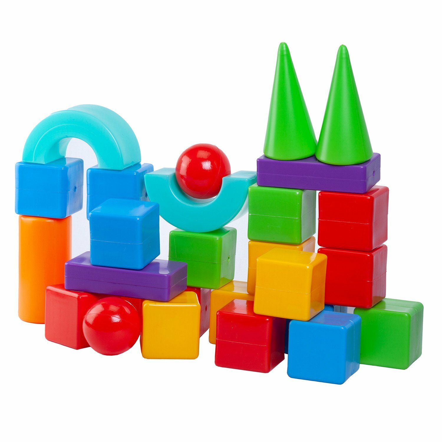 Конструктор Юг-Пласт Строитель, 28 деталей 5004